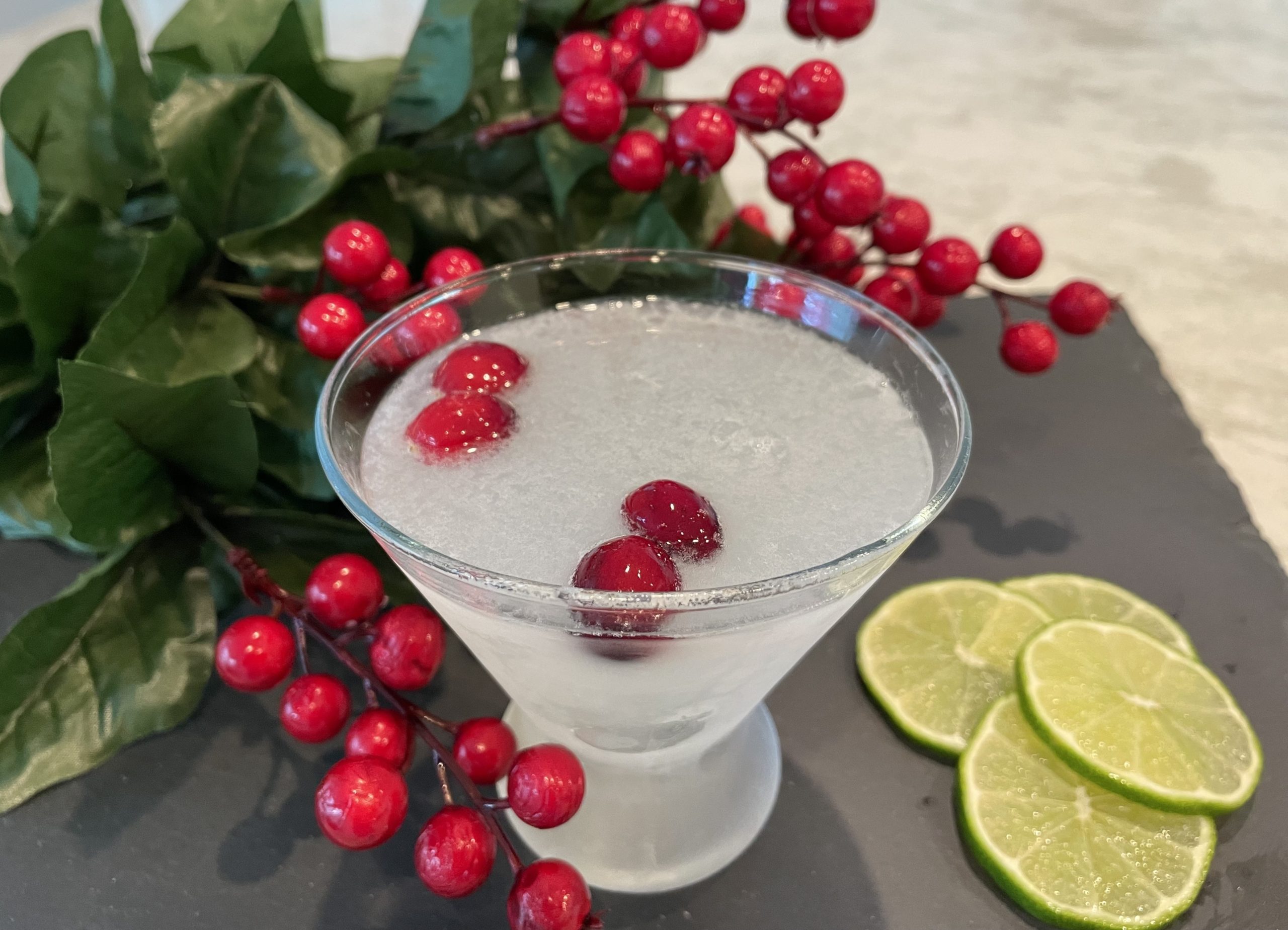 October 2022 – Winter White Cosmo – The Perfect Drink